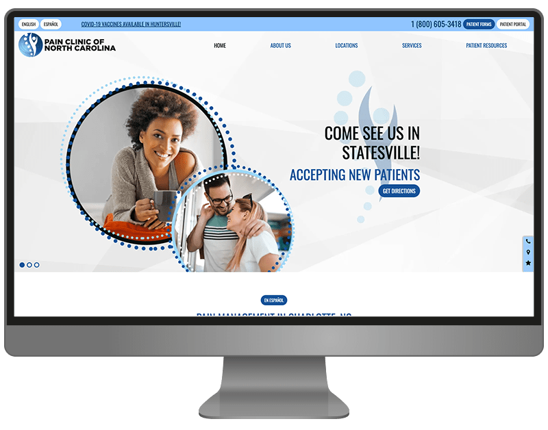 Pain Management Website Design | Pain Management Marketing with Practis