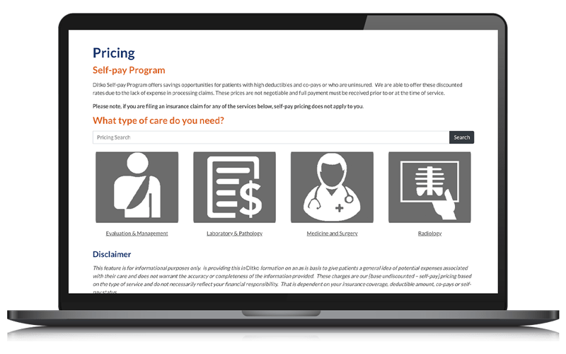 Healthcare Price Transparency WordPress Plugin & Pricing Tool